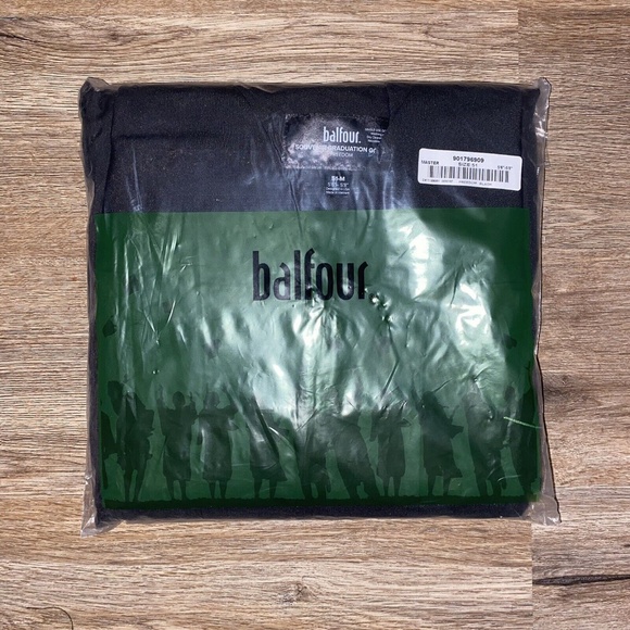 Balfour | Other | Balfour Solid Black Graduation Master Gown Zipper ...